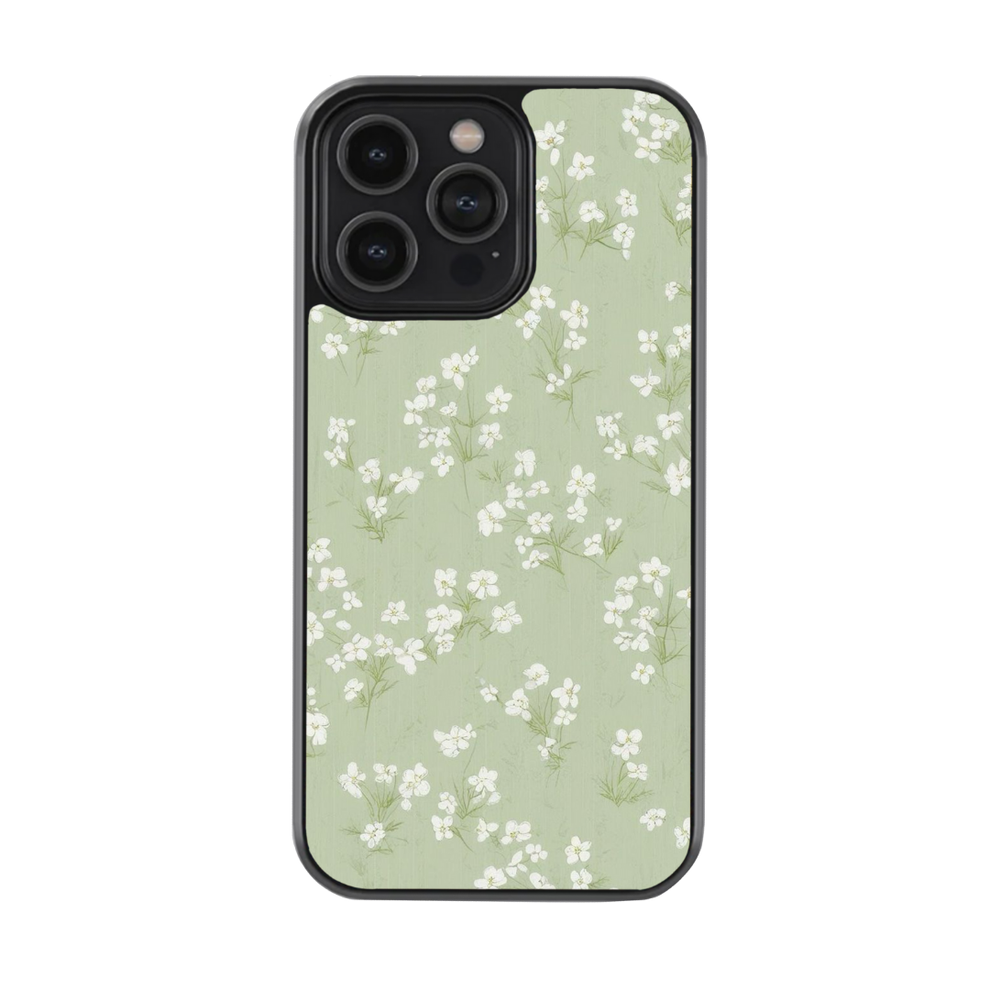 Floral Flowers Mint Green Phone Case | Aesthetic iPhone Cover ...