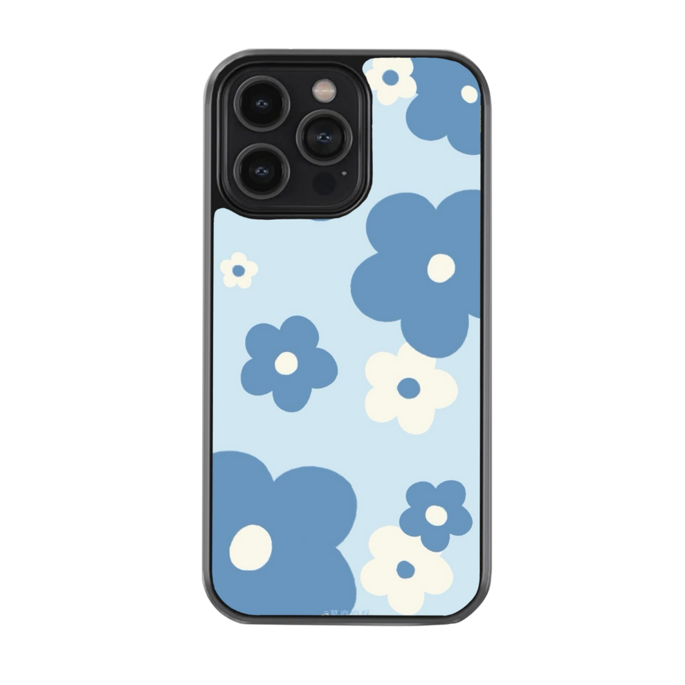 Blue Floral Phone Case | Aesthetic iPhone Cover – Artistic Affairs
