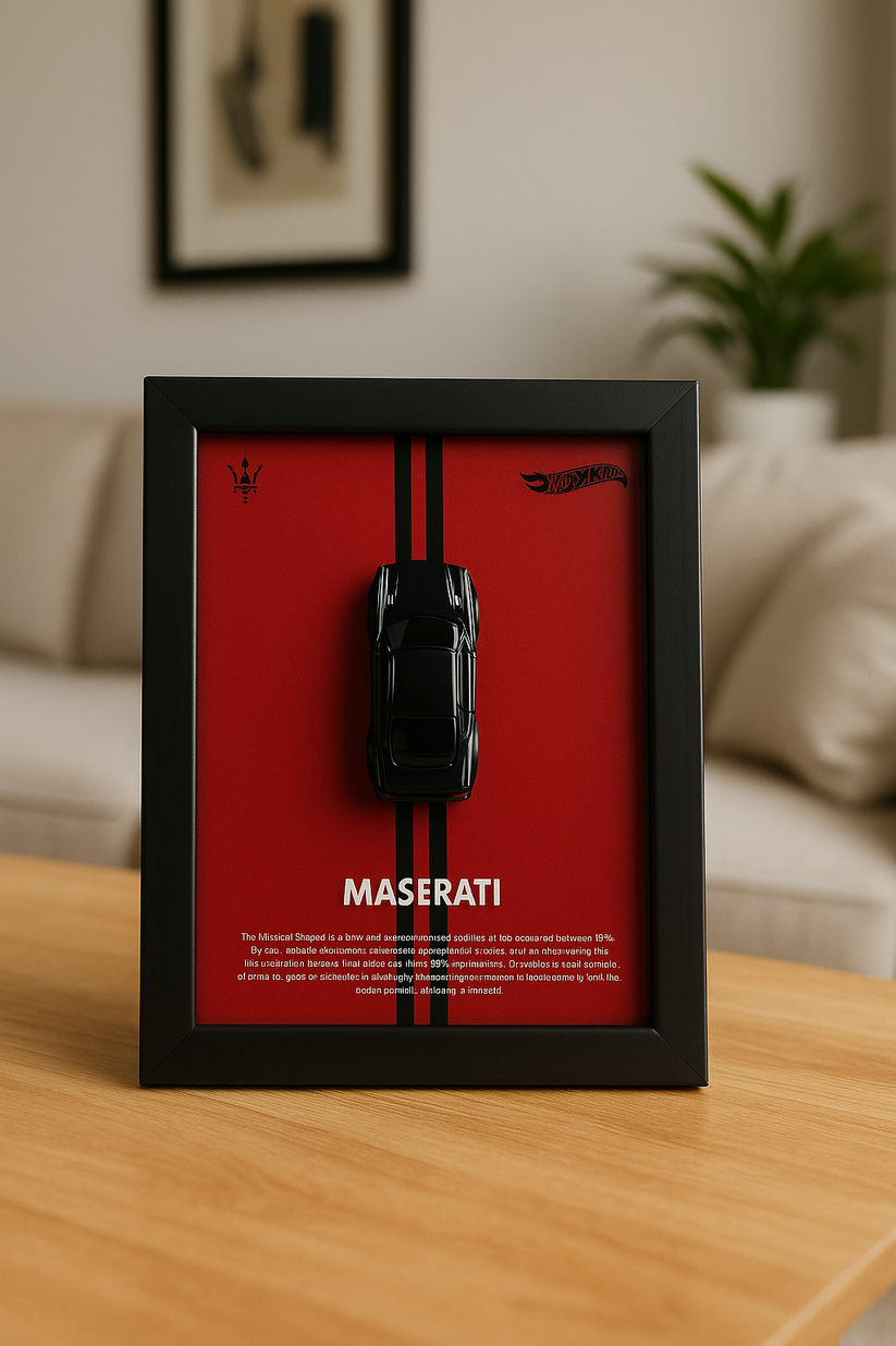 Maserati 3d Car Frame Hotwheels (red) | Hot Wheels Diecast Display ...