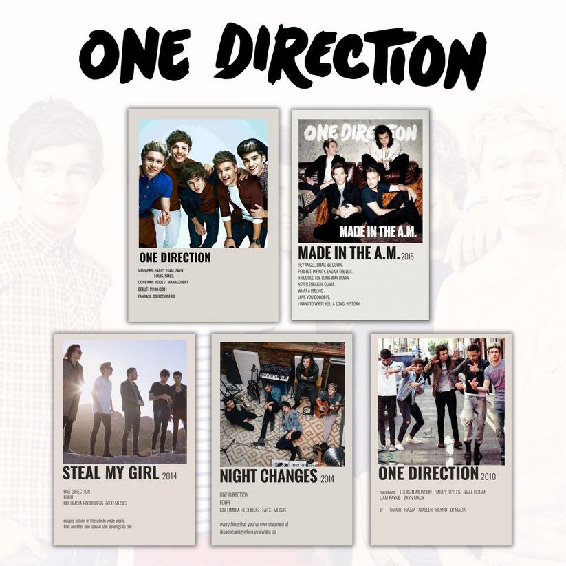 One Direction Polaroids – Artistic Affairs